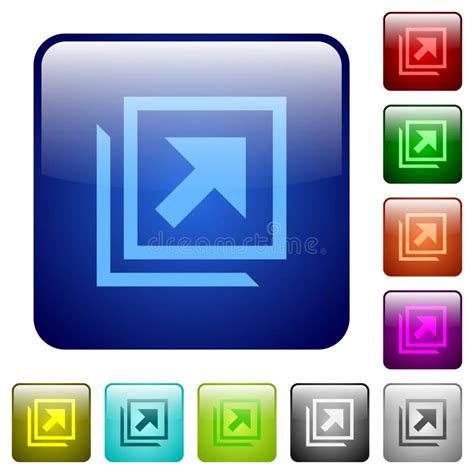 Open In New Window Color Square Buttons Stock Vector Illustration Of Leaves Leave 201096613
