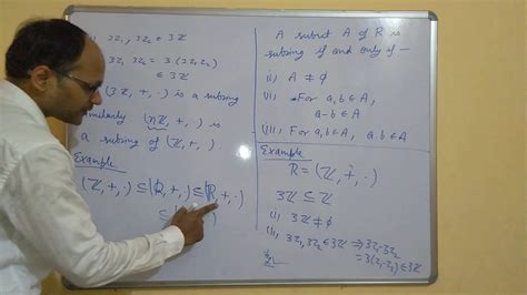 Ring Lecture 4 A Subring Youtube