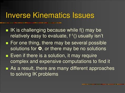 PPT Inverse Kinematics Part PowerPoint Presentation Free Download ID