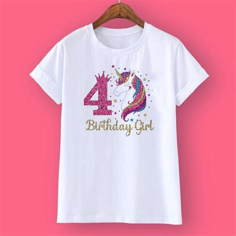 Camiseta De Cumpleaños De Unicornio 1 12 Camiseta De Cumpleaños