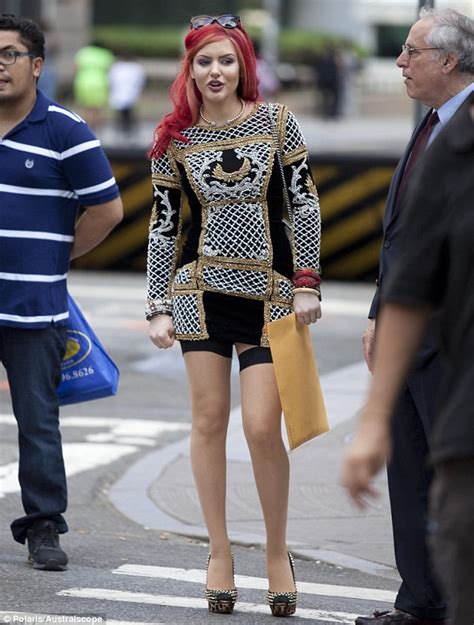 Gabi Grecko Parades Around Nyc In Cheeky Tease Me Stockings Daily