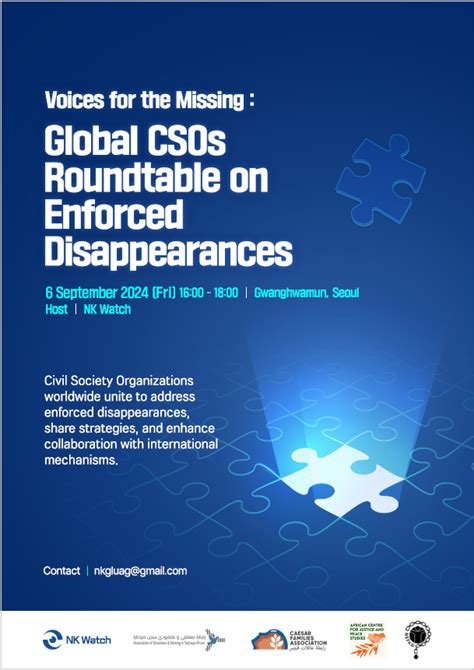 Open Invitation To Voices For The Missing Global Csos Roundtable On