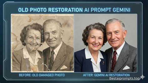 Top 5 Old Photo Restoration Ai Prompt Gemini Restore Memories The