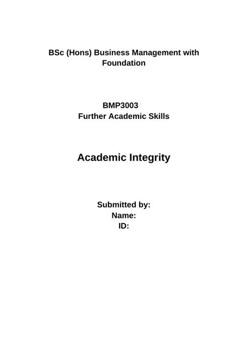 Academic Integrity And Academic Skills Desklib
