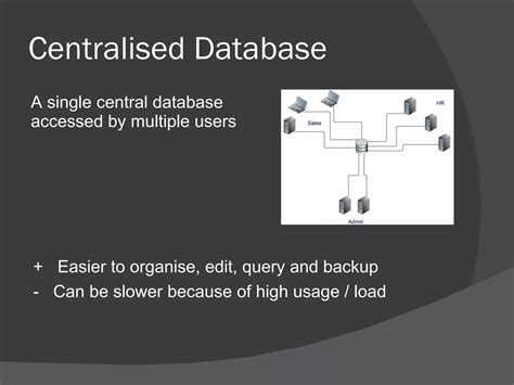 Centralised And Distributed Databases Ppt