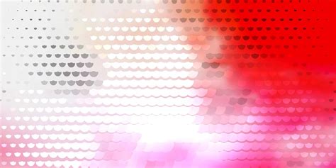 Light Red Vector Pattern With Circles Illustration With Set Of Shining Colorful Abstract Spheres