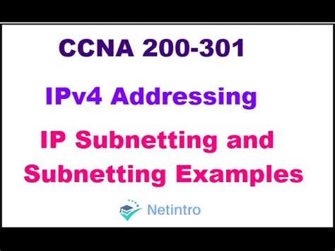 CCNA Module Lesson IP Subnetting Subnetting Examples YouTube