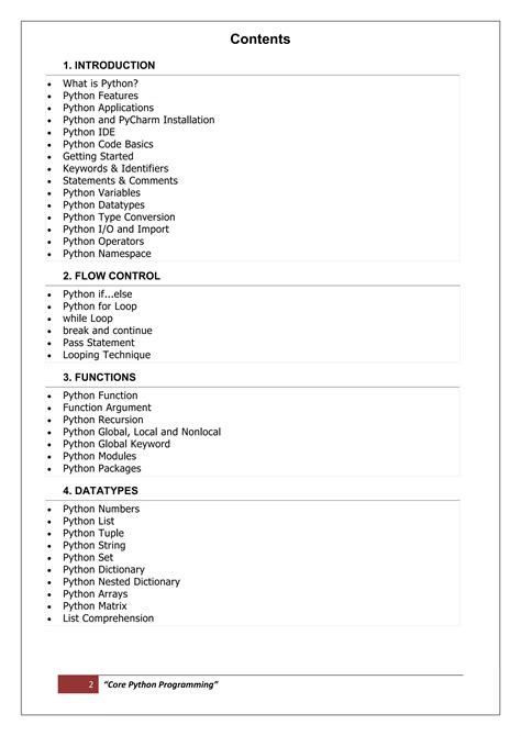 Core Python Programming Tutorial Pdf