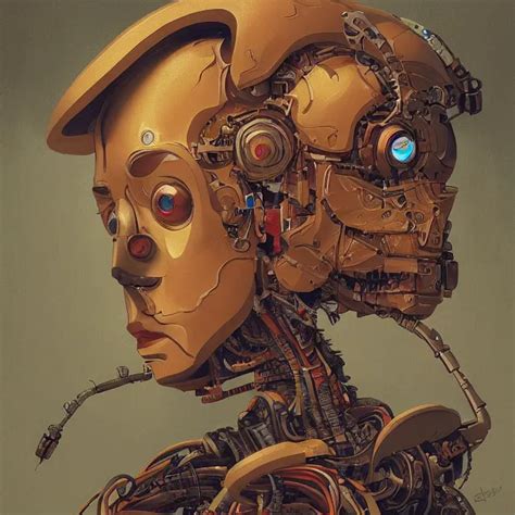 Robot Artist Painting A Self Portrait On A Canvas Stable Diffusion OpenArt