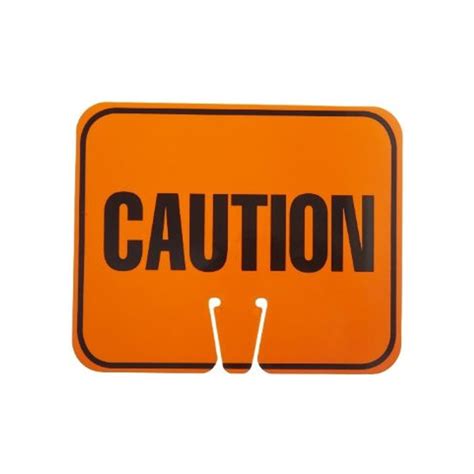 Sign Cone Plastic Caution Natcap