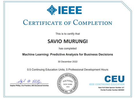 Savio Murungi On Linkedin Machinelearning Businessanalysis Ieee