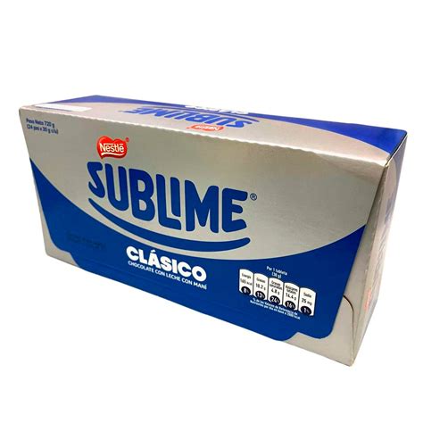 Chocolate Sublime Nestle Caja 30g D24u Intertrópico