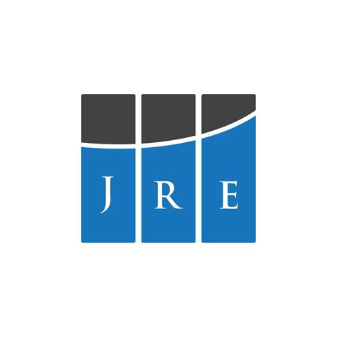 Diseño De Logotipo De Letra Jre Sobre Fondo Blanco Concepto De