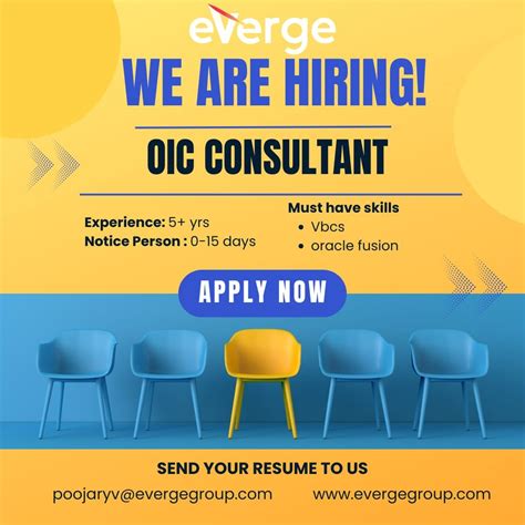 Oic Oicconsultant Oracle Oraclefusion Vbcs Hiring Oracleintegrationcloud Hcmfusion Oic