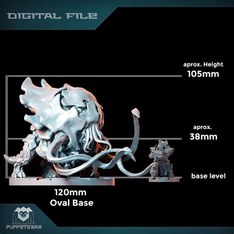 3d Printable Big Brain Poison Bug By Puppetswar Miniatures