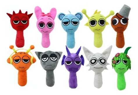 Generic 10pcs Sprunki Plush Rhythm Box Game Peripheral Parcelamento Sem Juros