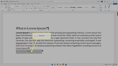 How To Remove A Page Break In Word