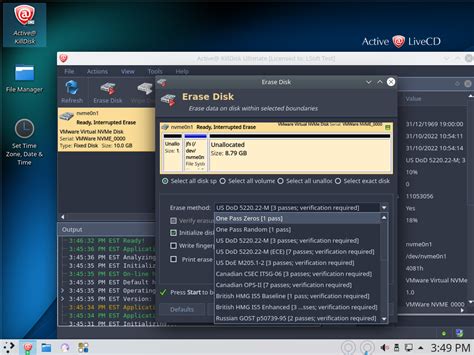 Active Killdisk Hard Disk Eraser Screenshots