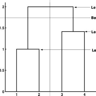 Dendrogram Produced By The Single Linkage Method The Horizontal And Download Scientific Diagram