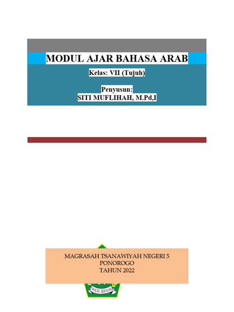 Modul Ajar Bahasa Arab Kurmer Pdf