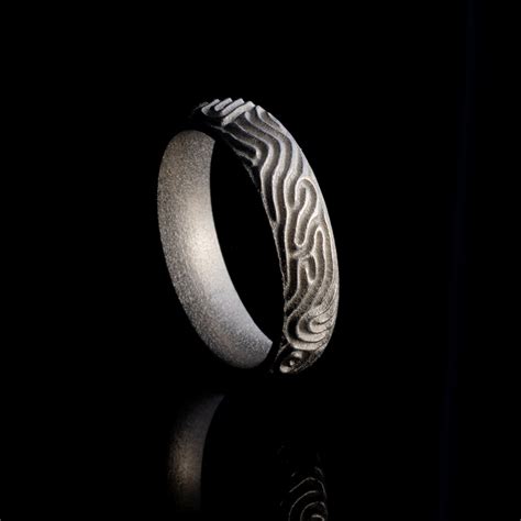 Reaction Ring Stainless Steel 3d Printed Etsy