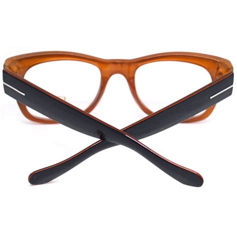 Oversized Square Thick Horn Rimmed Clear Lens Eye Glasses Frame Non
