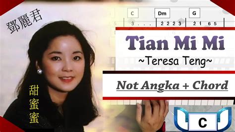 Tian Mi Mi Teresa Teng Keyboard Tutorial Cover In C Not Angka