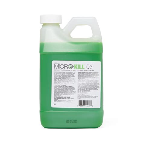 Medline Micro Kill Q3 Quaternary Disinfectant Spray