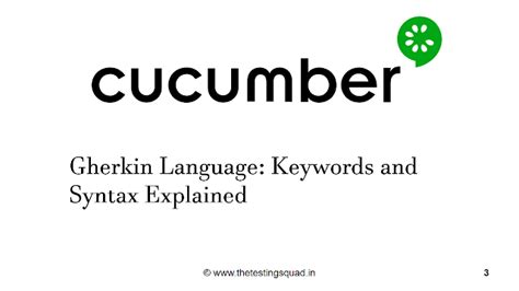 Gherkin Language Keywords And Syntax Explained