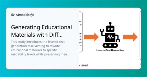 Generating Educational Materials With Different Levels Of Readability