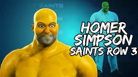 Homer Simpson Saints Row The Third Initiation Station Youtube