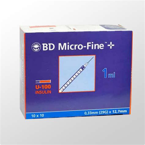 Bd Insulin Syringe 1ml Needle 30g X 8mm Smile Pharma