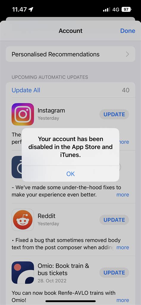 ”your account has been disabled” that comes up every time i m trying