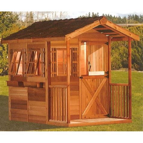 Cedarshed Gardeners Delight 6ft W X 9ft D Western Red Cedar Wood