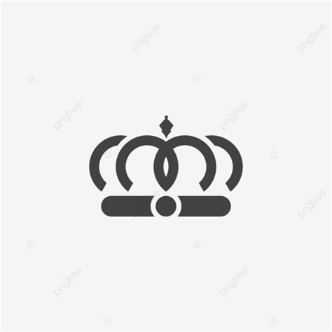 Crown Logo Template Vector Icon Emblem Imperial Black Vector Emblem
