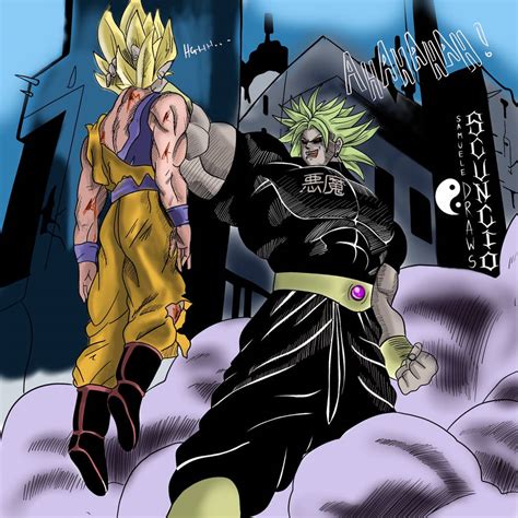 Devil Broly Vs Goku Ssj2 By Samuelescuncio98 On Deviantart