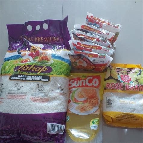 Jual Paket Sembako Beras Lahap Kg Sanco L Indomie Goreng Bisa