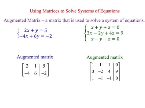 Solving Linear Systems Of Equations Gauss Elimination Method Ppt