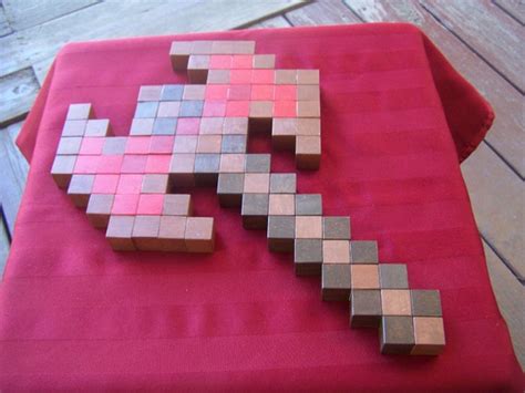 Minecraft Inspired Ruby Axe Etsy