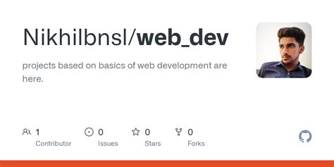 GitHub Nikhilbnsl Web Dev Projects Based On Basics Of Web
