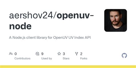 GitHub Aershov Openuv Node A Node Js Client Library For OpenUV UV Index API