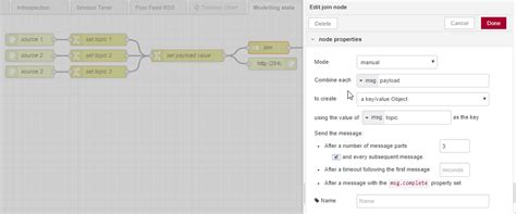 How To Merge Data From Multiple Payloads In Node Red Stack Overflow