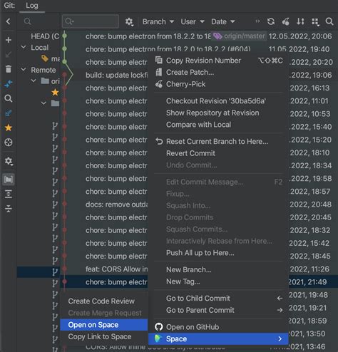 Space 入門 Webstorm ドキュメント