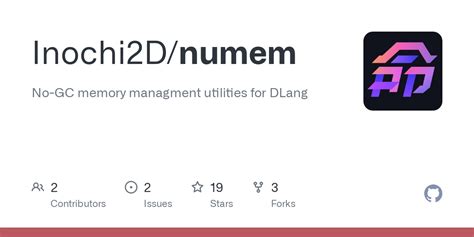 github inochi2d numem no gc memory managment utilities for dlang