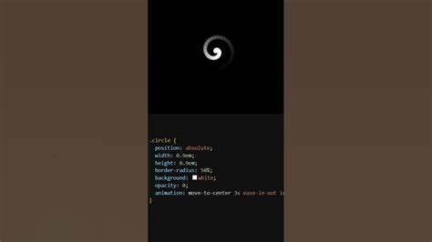 Create A Stunning Spiral Animation Using Pure Css And Html Coding