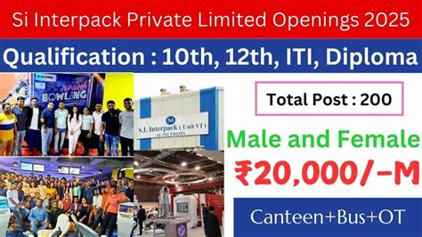 Si Interpack Private Limited Openings 2025 Alert Job Portal