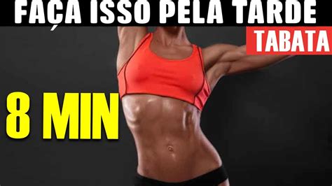 8 EXERCÍCIOS FÁCEIS PARA PERDER BARRIGA RÁPIDO 8 Min Treino Em Casa
