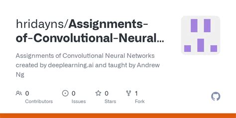 GitHub Hridayns Assignments Of Convolutional Neural Networks Taught By Andrew Ng Assignments