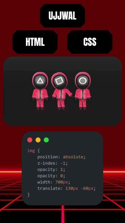 squid game ui with html and css 🔥 create netflix style web design coding with ujjwal youtube