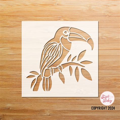 Toucan Stencil Tropical Bird Stencil Nature Stencil Stencil For